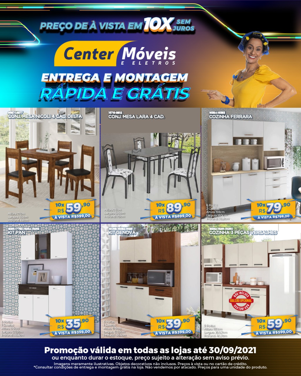 É hora de aproveitar as grandes ofertas da Center Móveis e Eletros